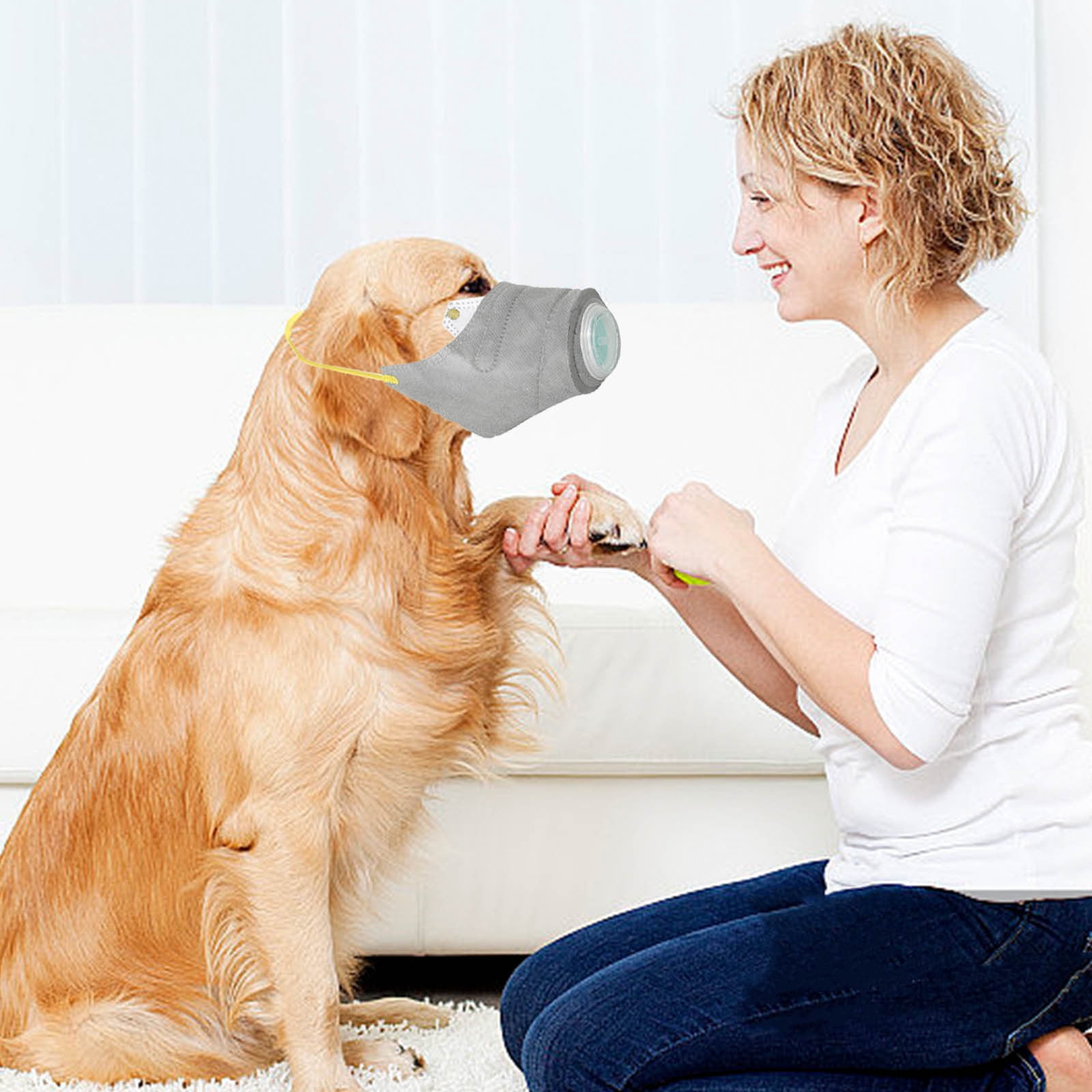 3 Pcs Adjustable Dog Gas Mask, Reusable Dog Muzzles, Breathable Dog Air ...