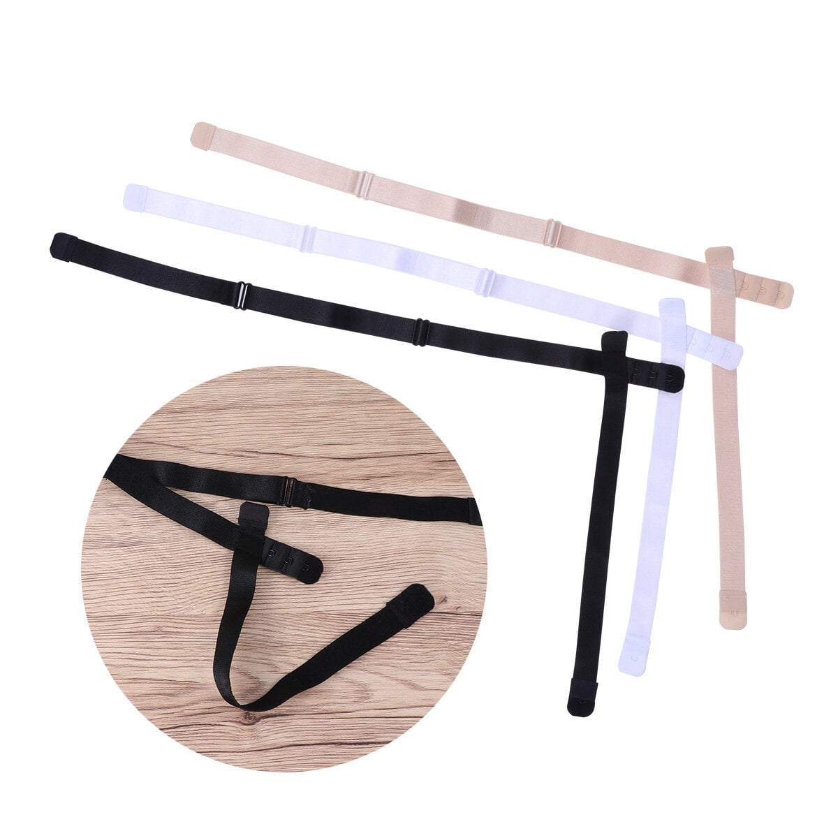 3 Pcs Adjustable Straps Low Back Bra Extender Converter Underwear ...