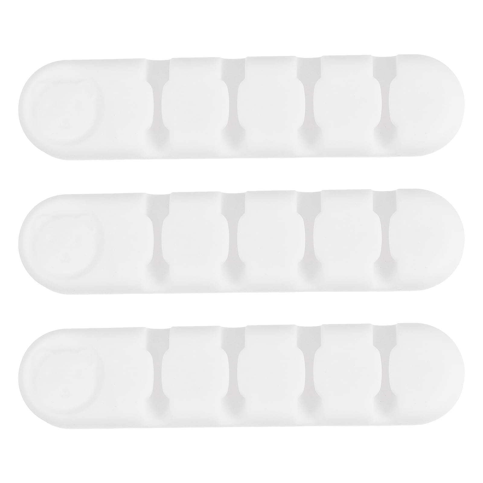 3 Pcs Adorable Cable Clips Cable Wire Wrappers Silicone Wire Fixing ...