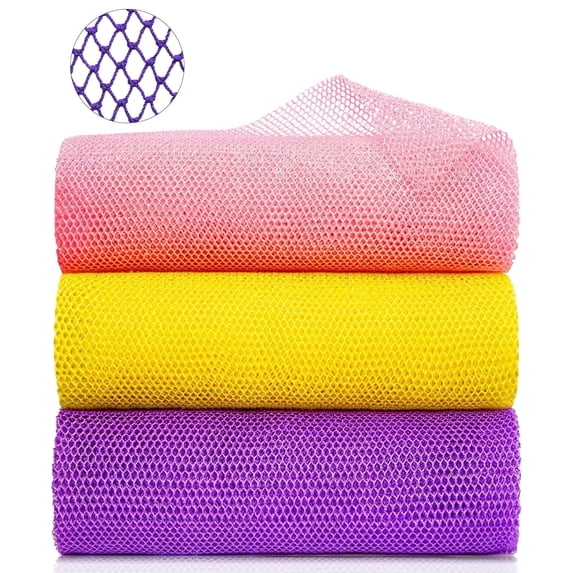 KOYMISKU African Net Sponge, Exfoliating Washcloth, 3 Pcs Nylon Bath ...