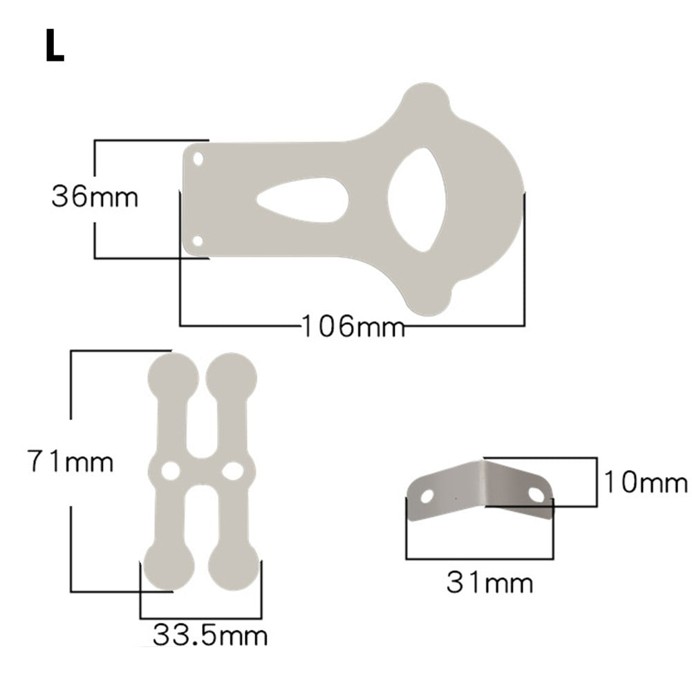 3-Pcs Air Compressor Valve Plates Fitting Sets Silent Oil Free Piston ...