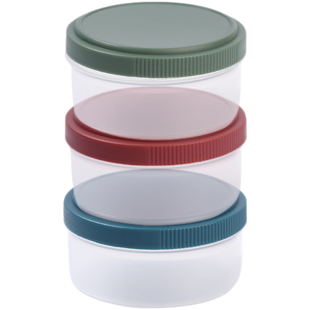 3 Pcs Airtight Sauce Box Small Condiment Boxes Dipping Saucer Sauce ...