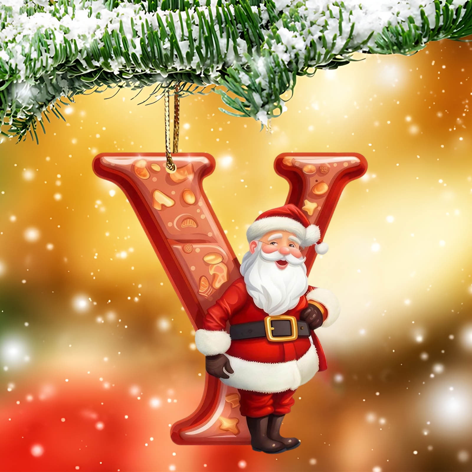 3 Pcs Alphabet Ornaments under $5! Xqxayjr Personalized Christmas ...