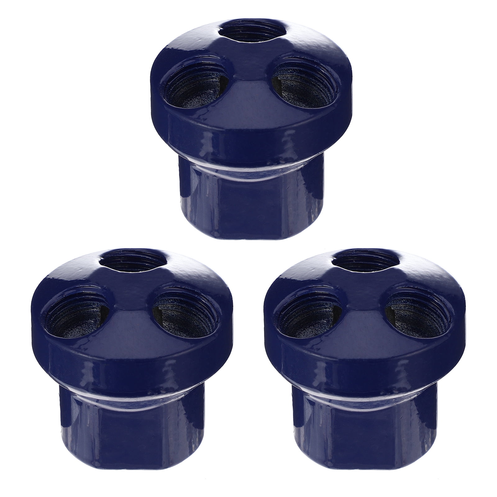 MOKKHNB Pneumatic Distributor Connector 3Pcs Blue Aluminum - Walmart.com
