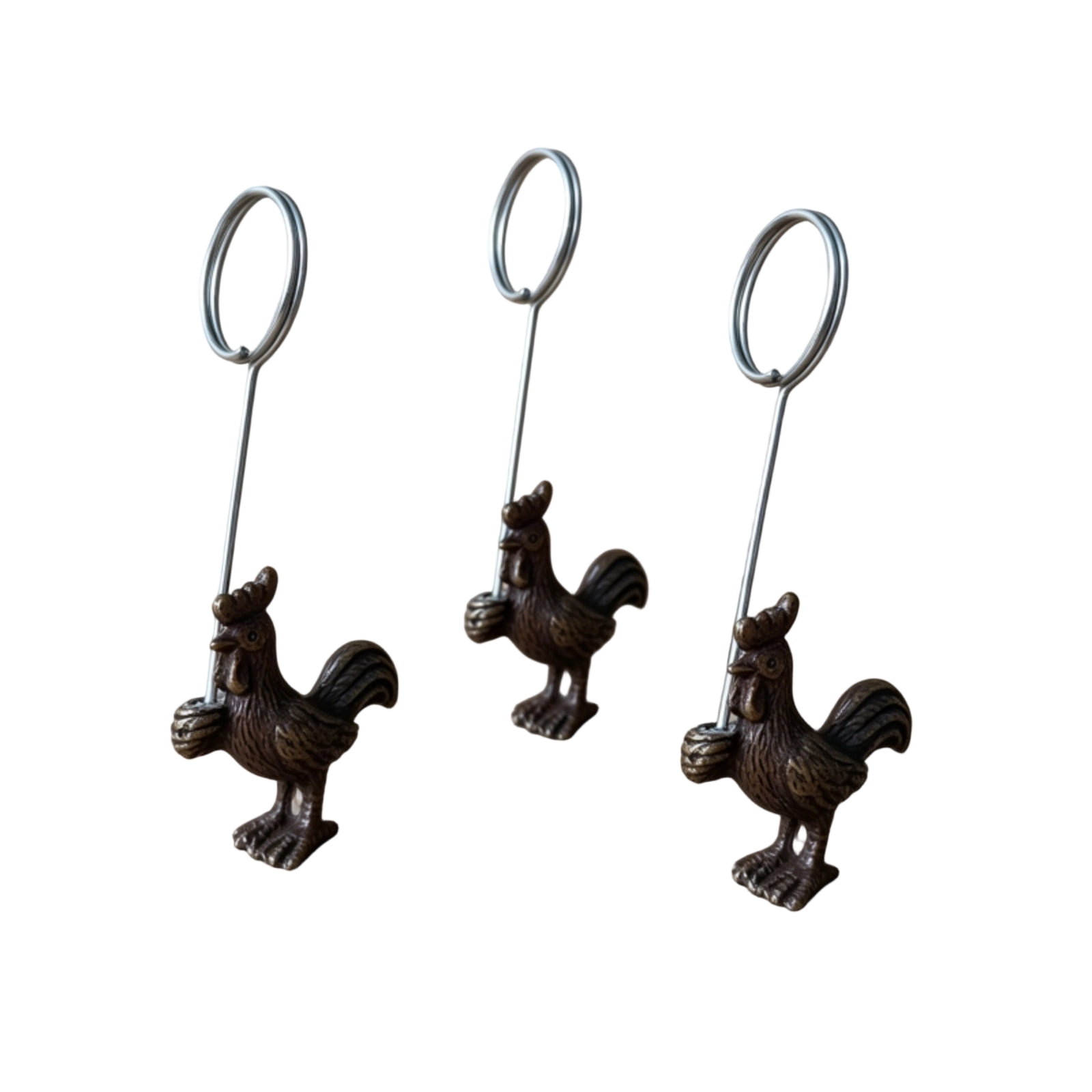 3 Pcs Animal Card Holders with Distressed Finishes Standing Animal ...