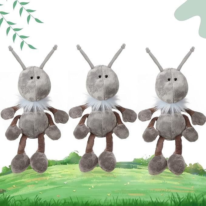 3 Pcs Ant Plush with Scarf Cuddly Stuffed Animal Soft Plush Toy Ants ...