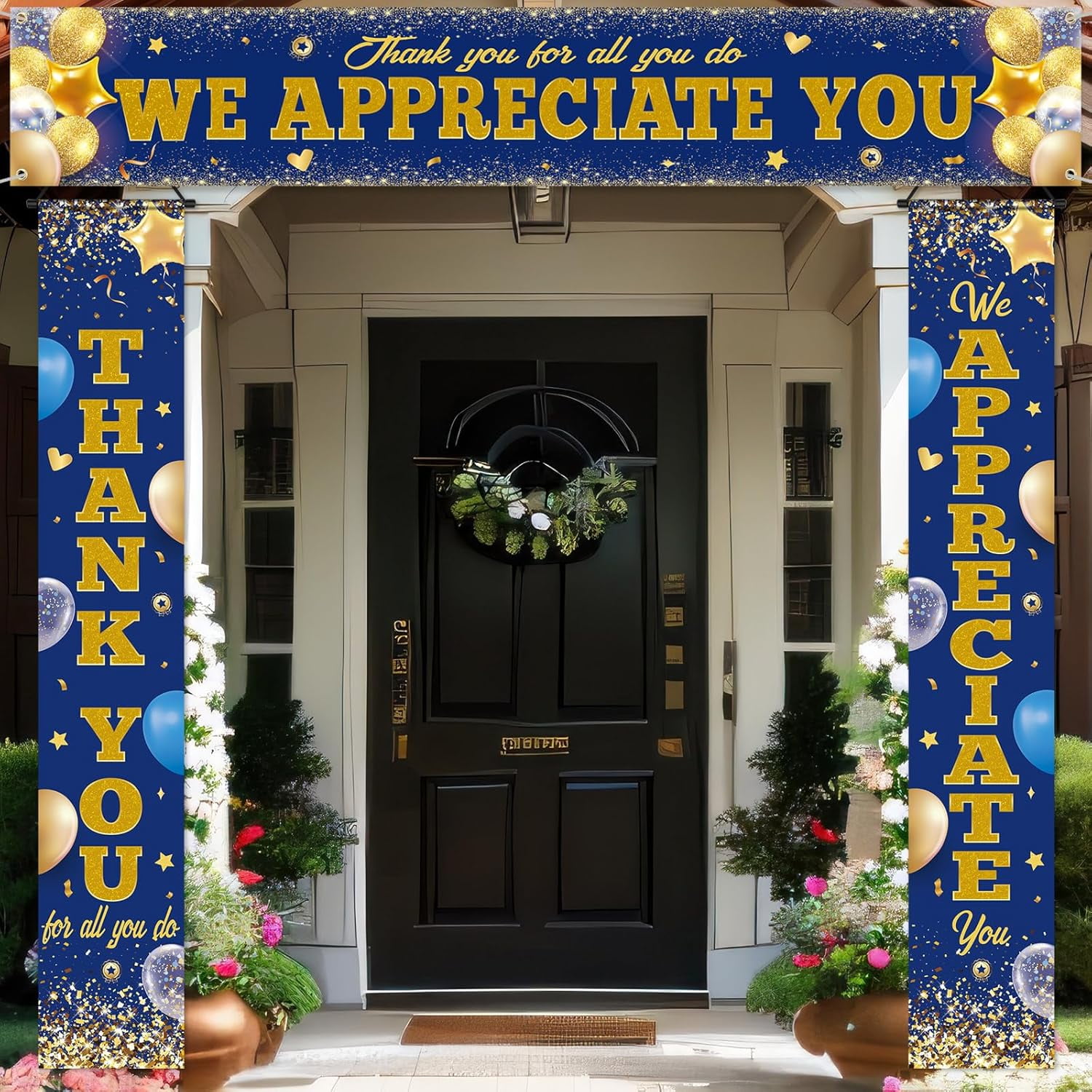 3 Pcs Appreciation Banner We Appreciate You Banner Decor Pastor ...