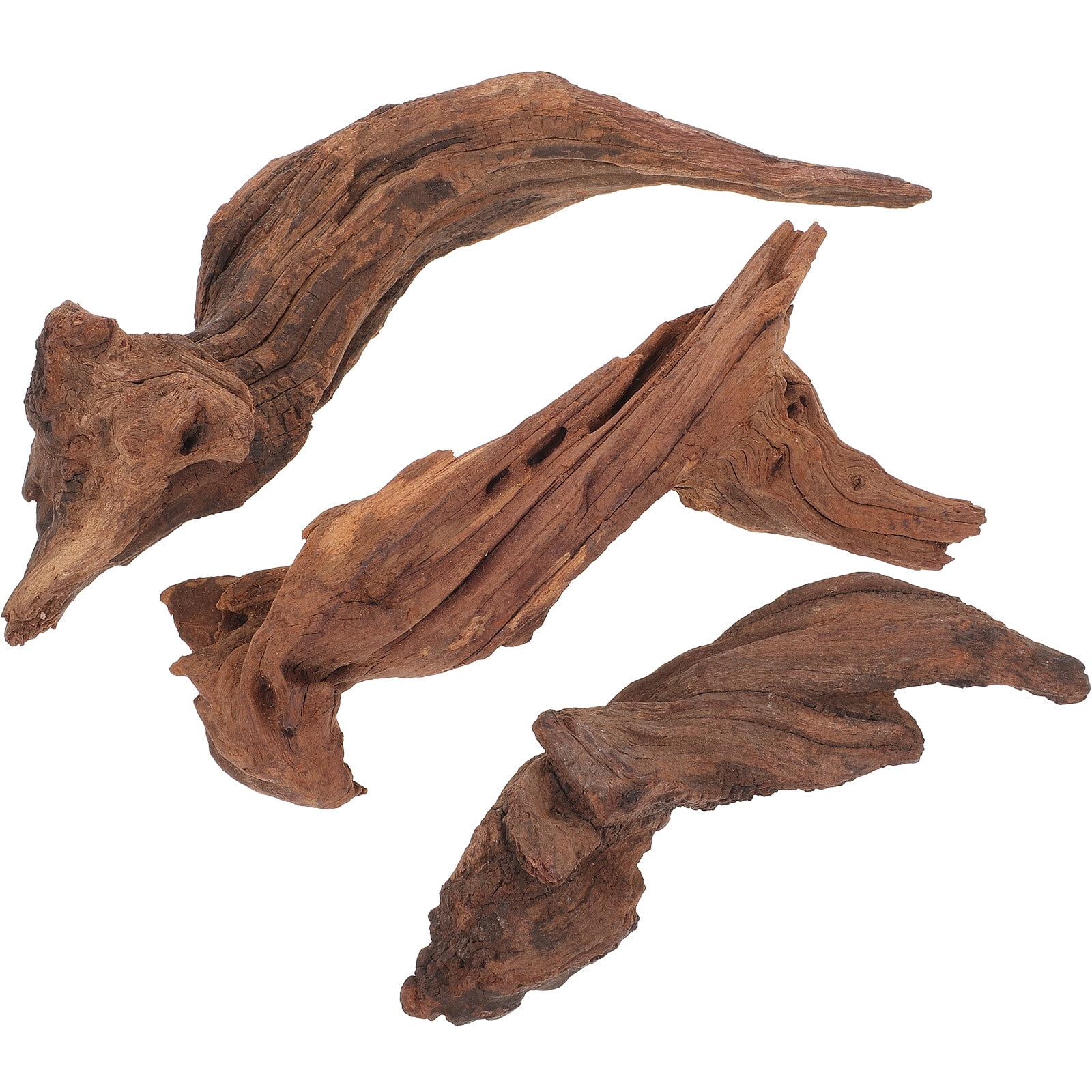 3 Pcs Aquarium Tree Stump Fish Tank Stub Decoration Landscape Adornment ...