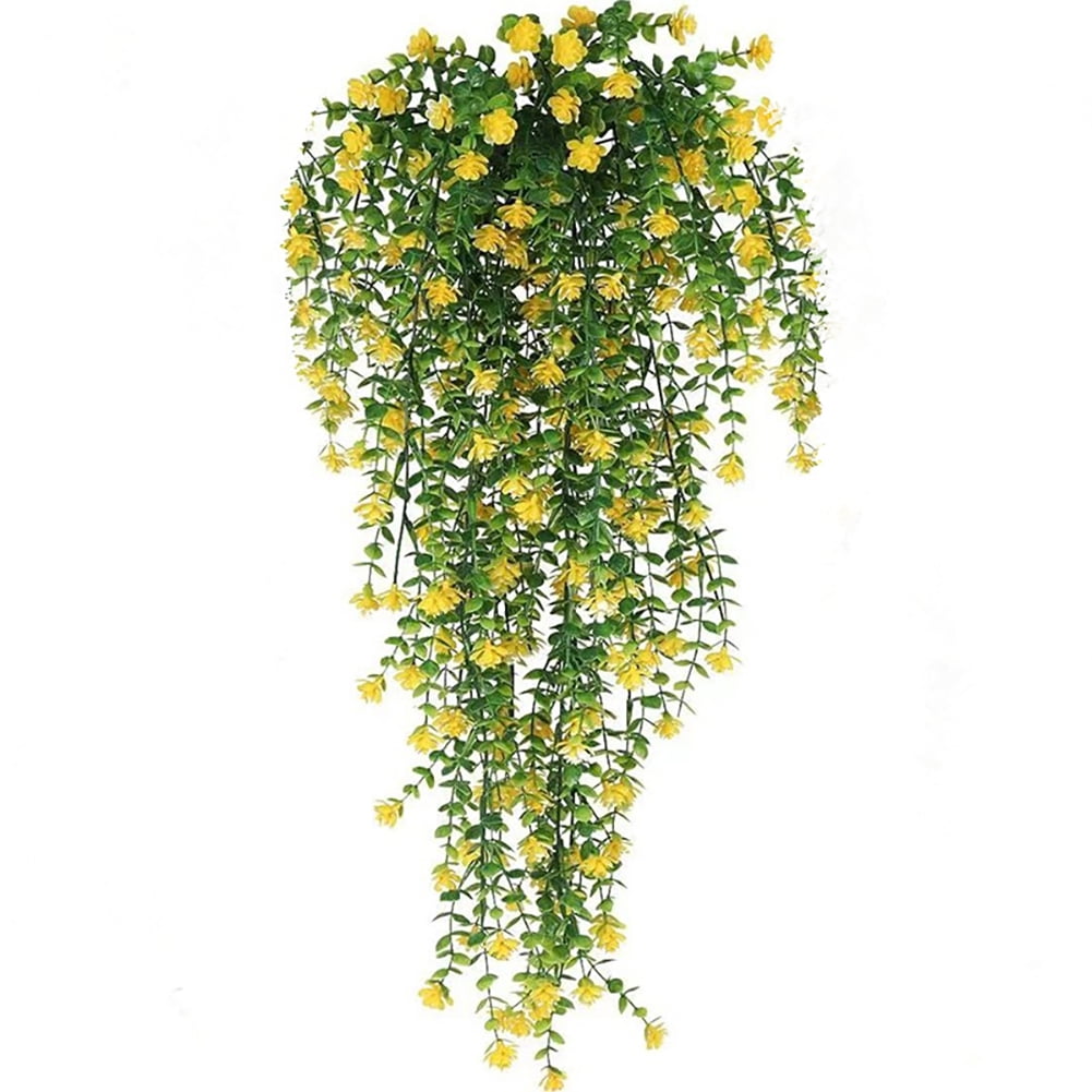 3 Pcs Artificial Fake Flowers, Hanging Plastic Plants Outside ...