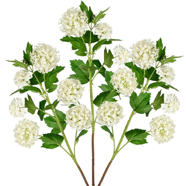 3 Pcs Artificial Hydrangea 31"Artificial Flower long stem Faux ...