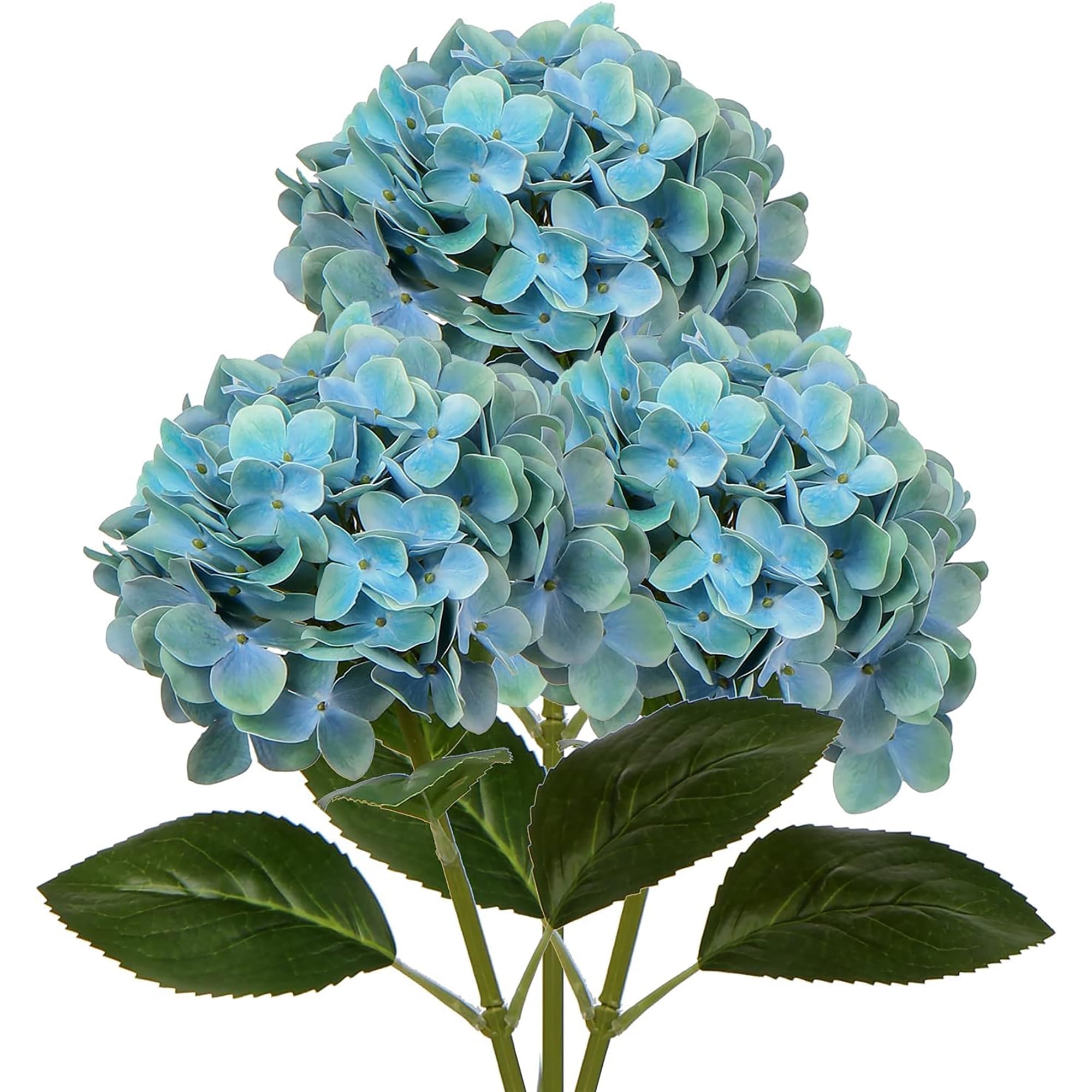 3 Pcs Artificial Hydrangeas Large Single Headed 24.8" Artificial ...