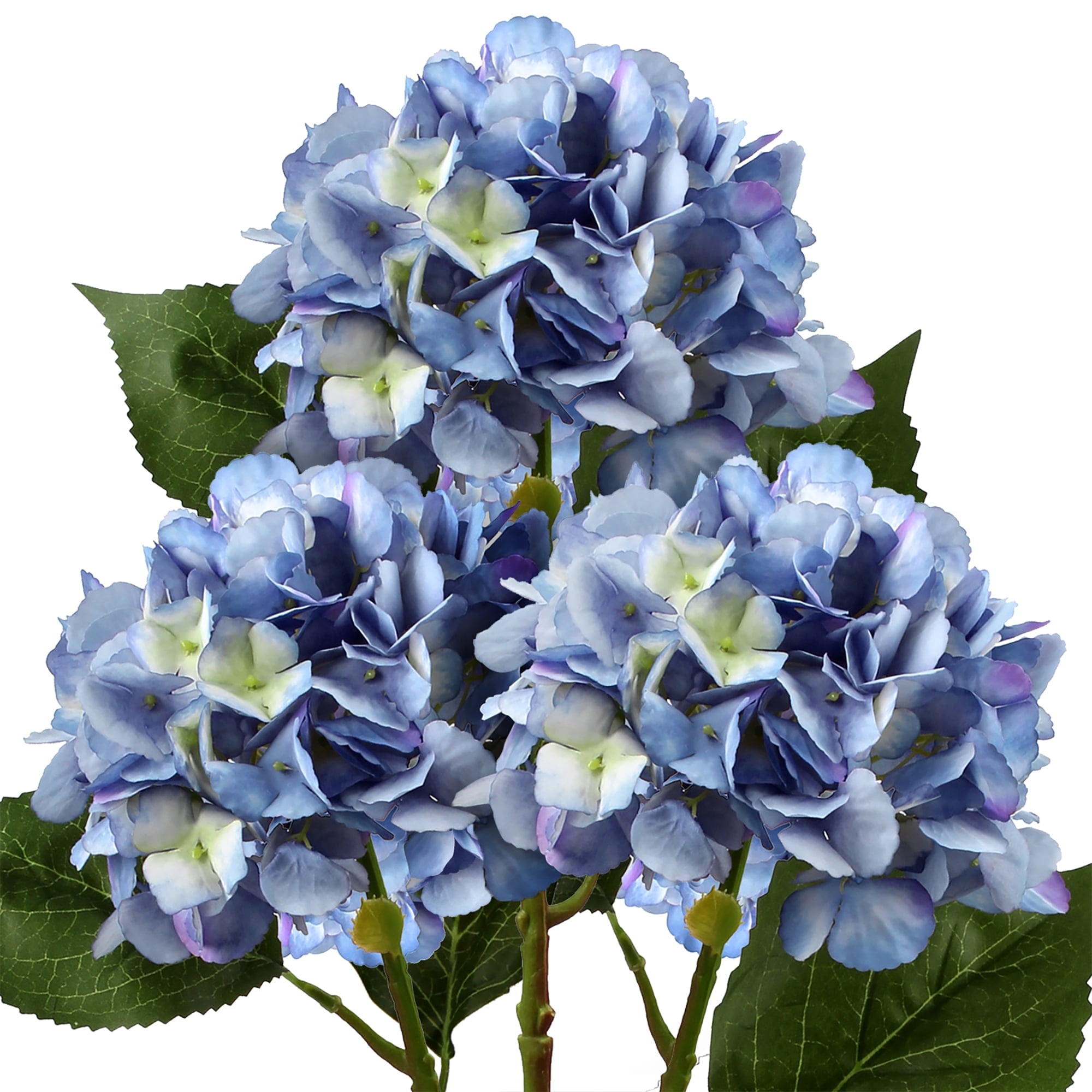 3 Pcs Artificial Hydrangeas Silk Flowers 26.7 inch Long Stem Fake ...