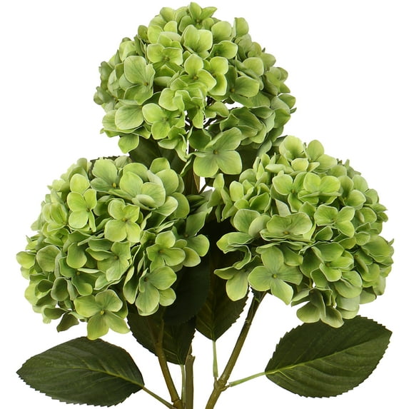 3 Pcs Artificial Hydrangeas Silk Flowers 26 inch Long Stem Fake Flowers ...