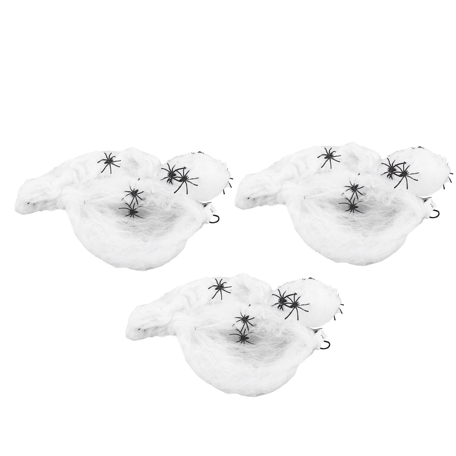 3 Pcs Artificial Spider Web Cobweb Fun Props Soft Cotton Halloween ...