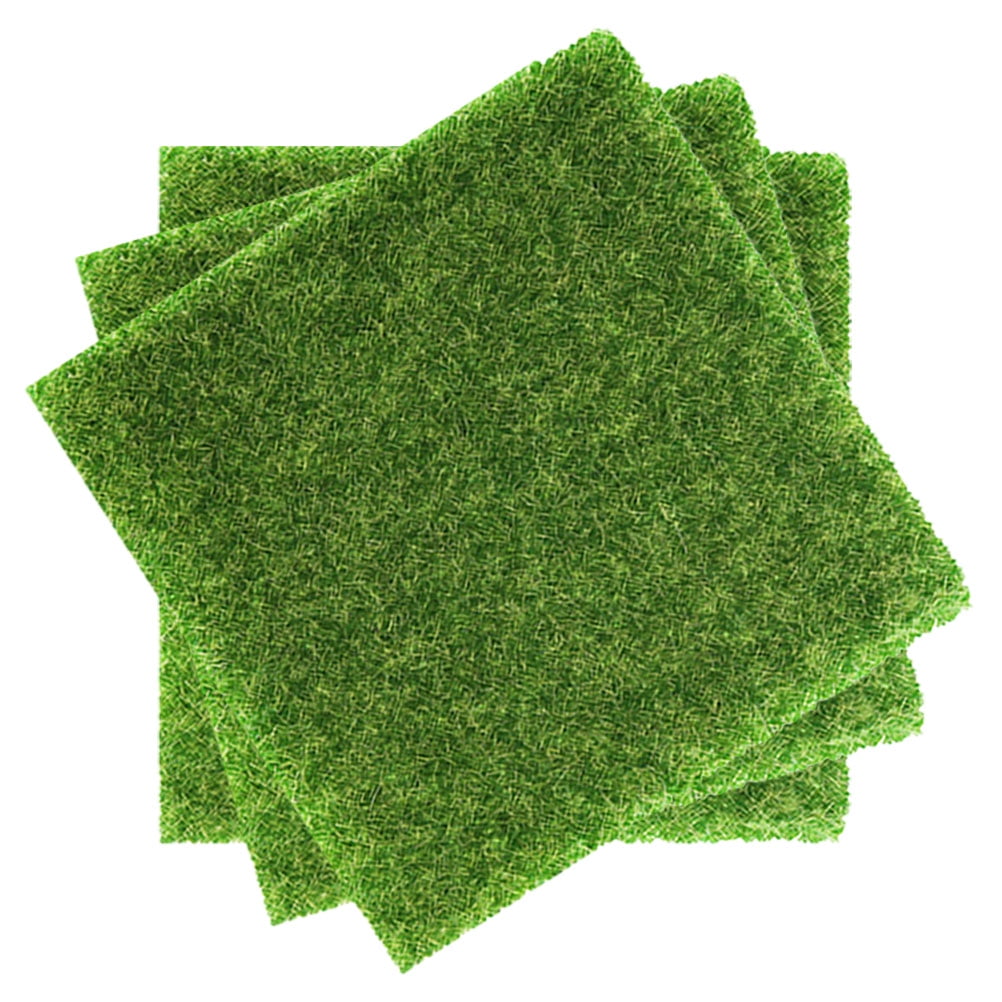 3 Pcs Artificial Turf Grass Fake Landscape Decor Sand Table Cuttable ...