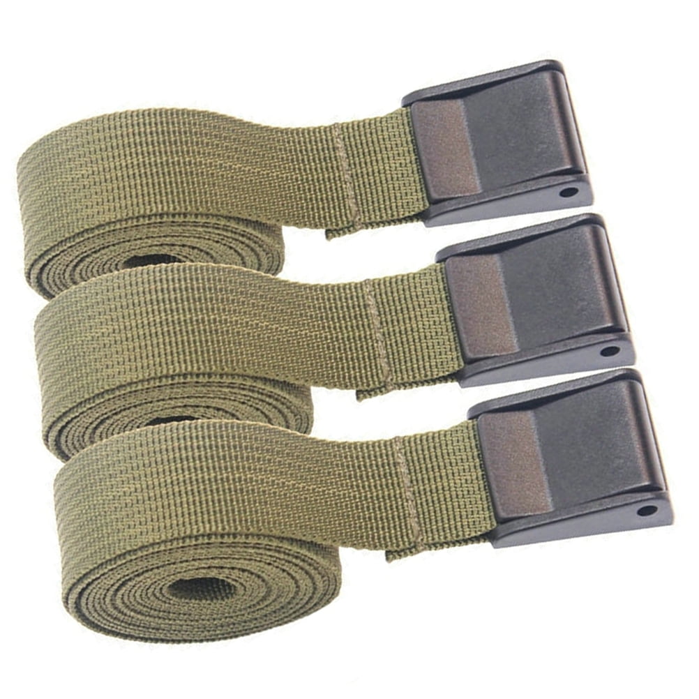 3 Pcs Bag Fixing Straps Camping Lashing Hoist Tree Olive Green ...