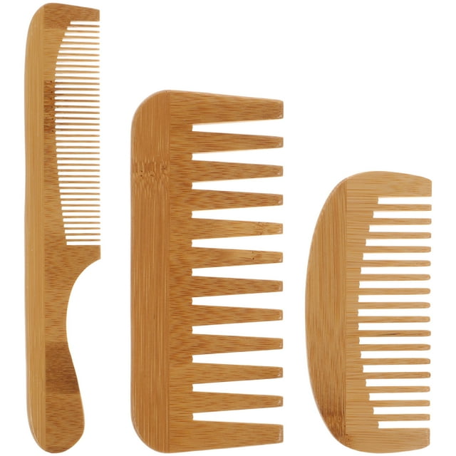 3 Pcs Bamboo Combs Portable Hair Combs Barber Shop Combs Household Hair ...