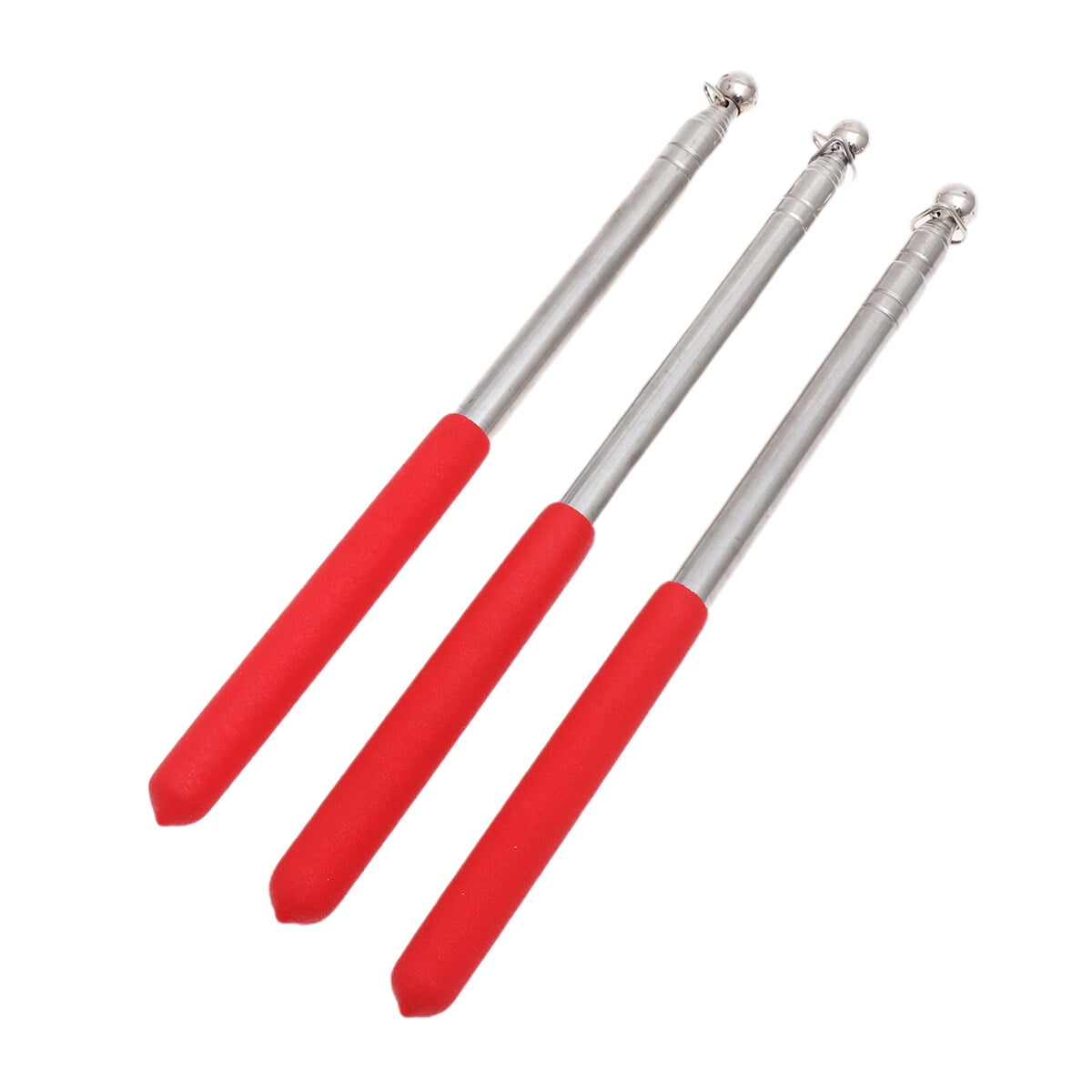 3 Pcs Banner Flags Stainless Steel Flag Post School Flagpole Portable ...