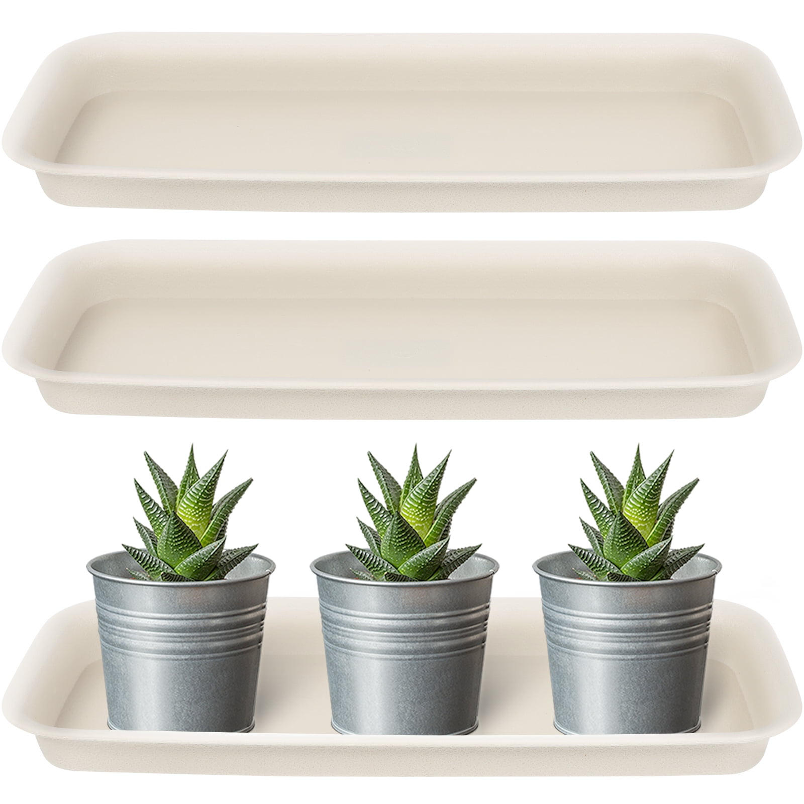 3 Pcs Base Flower Pot Tray Flowerpot Warm Atmosphere - Walmart.com