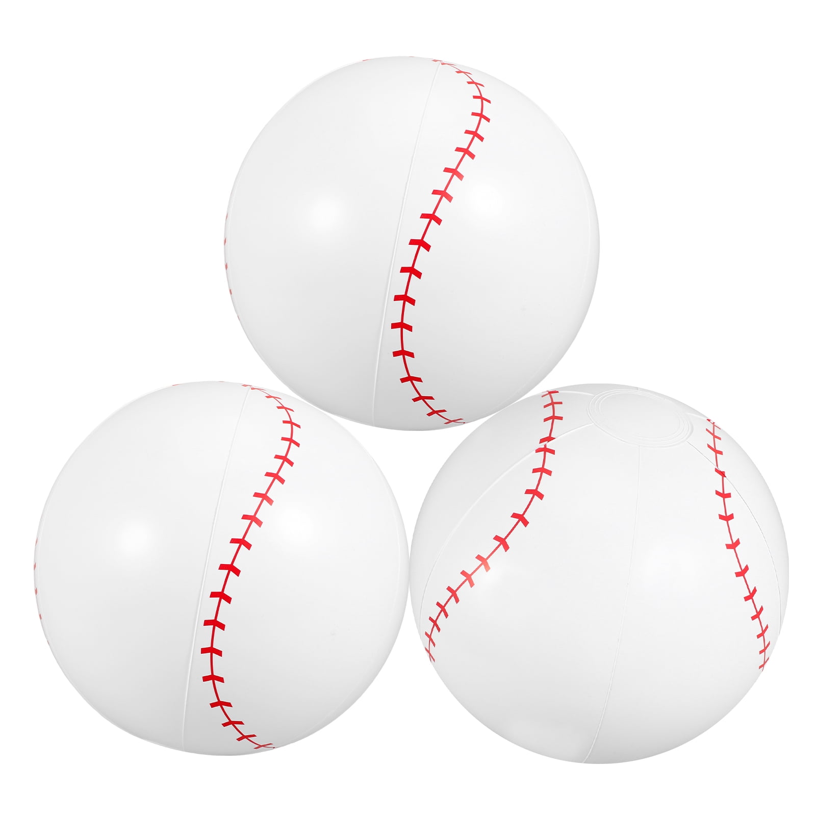 3 Pcs Baseball Beach Balls Inflatable Sports Giant Party Decorations ...