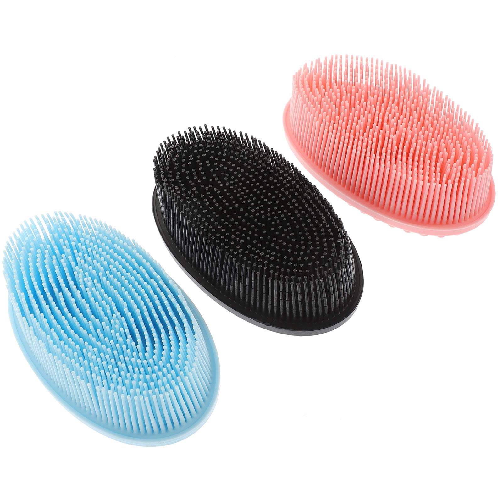 3 Pcs Bath Scrubber Silicone for Bathing Products Moisturizing Cream ...
