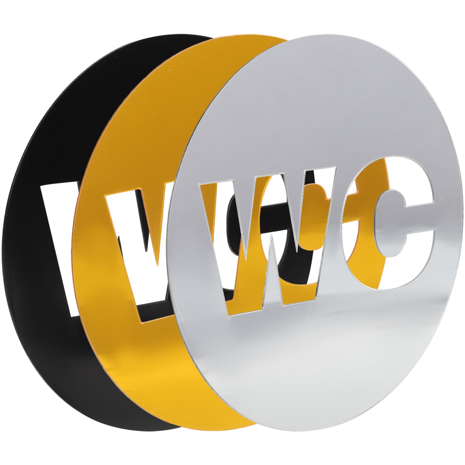 3 Pcs Bathroom Door Symbol Sign Restroom Identification Decor The ...