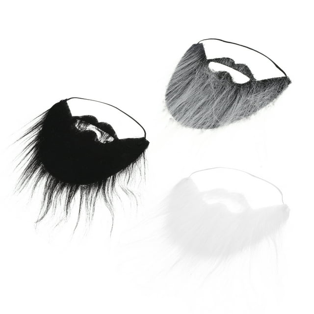 3 Pcs Beard Kits Halloween Wig Costume Fake Mustache Man Child ...