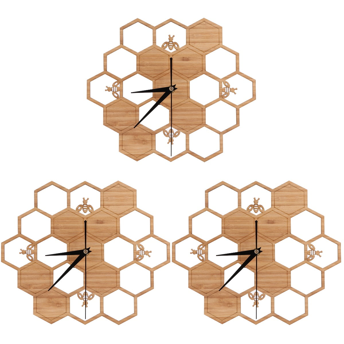 3 Pcs Beehive Clock Beehice Wall Decorative Chic Office - Walmart.com