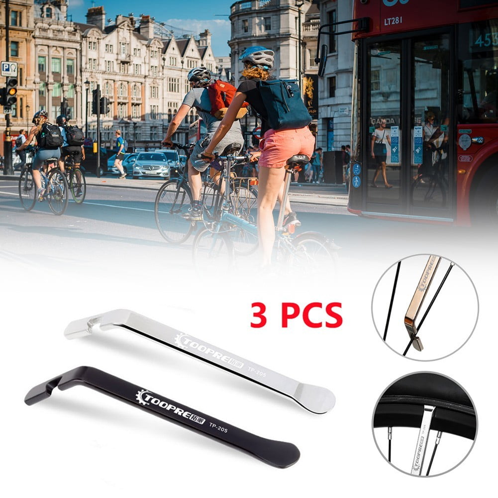 3 Pcs Bicycle Bike Tire Lever Tyre Changing Removal Tool Steel Crowbar ...