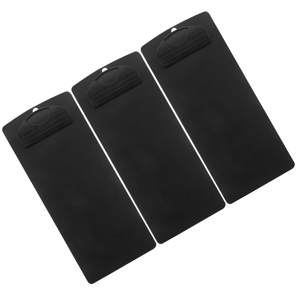 3 Pcs Bill Folder Menu Office Hardboard Clipboard Small Plastic Paper ...