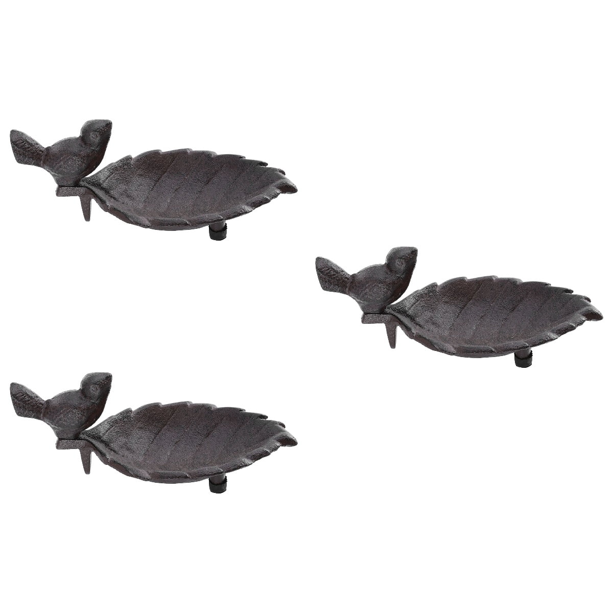 3 Pcs Bird Food Container Garden Decoration Bowl Feeder Finch Feeders ...