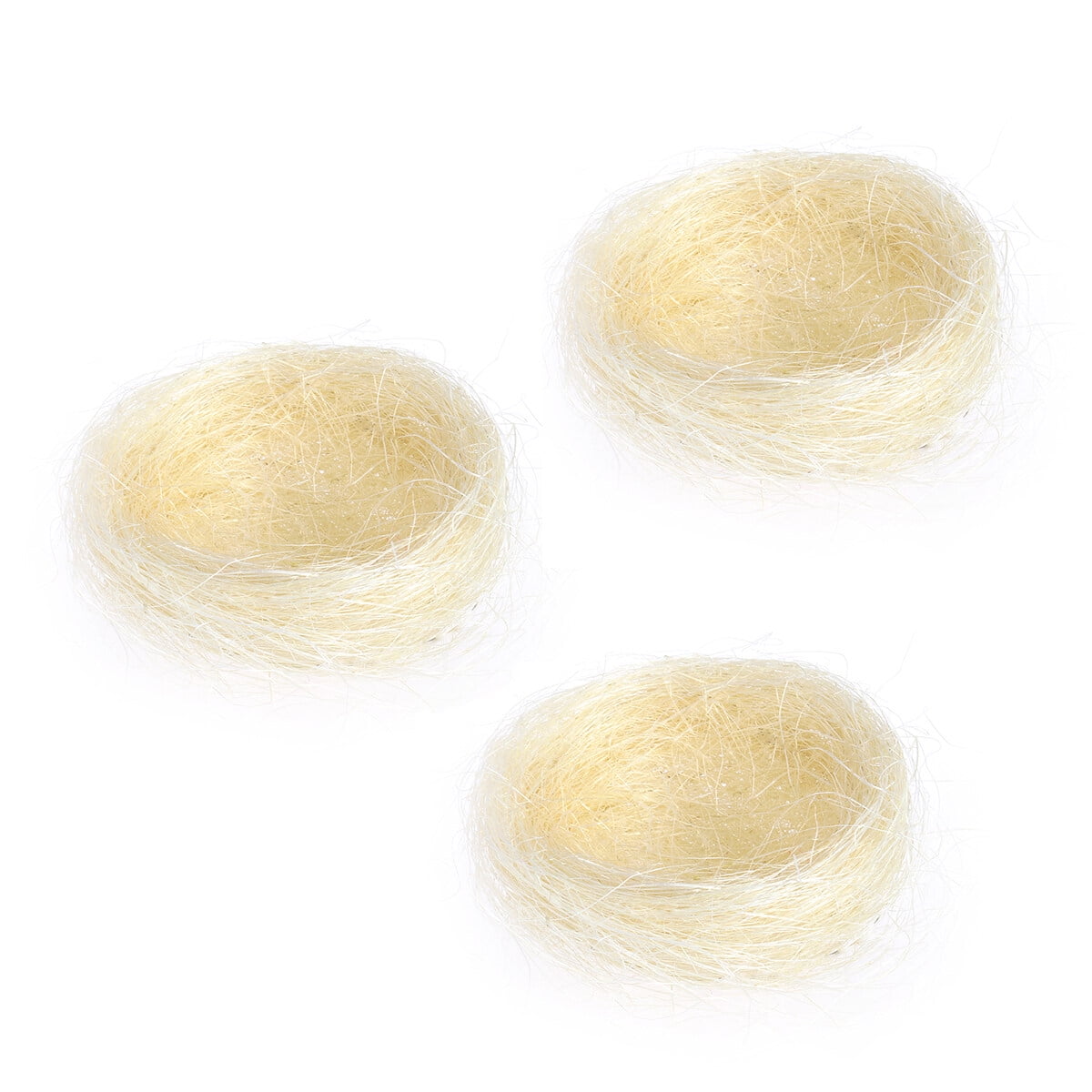 3 Pcs Bird Nest Landscape Decoration Birdhouses Egg Artificial Nest ...