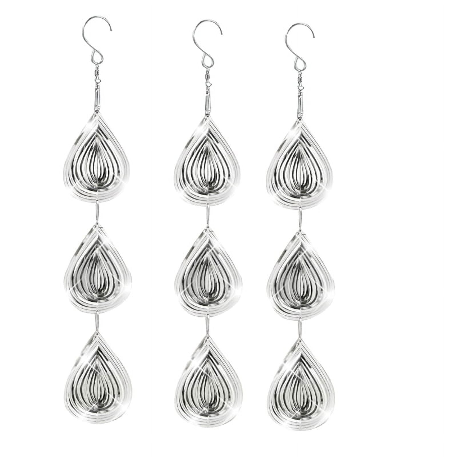 3 Pcs Bird Scare Discs Set, Reflectors Wind Spinner, Extra Sparkly Drop ...