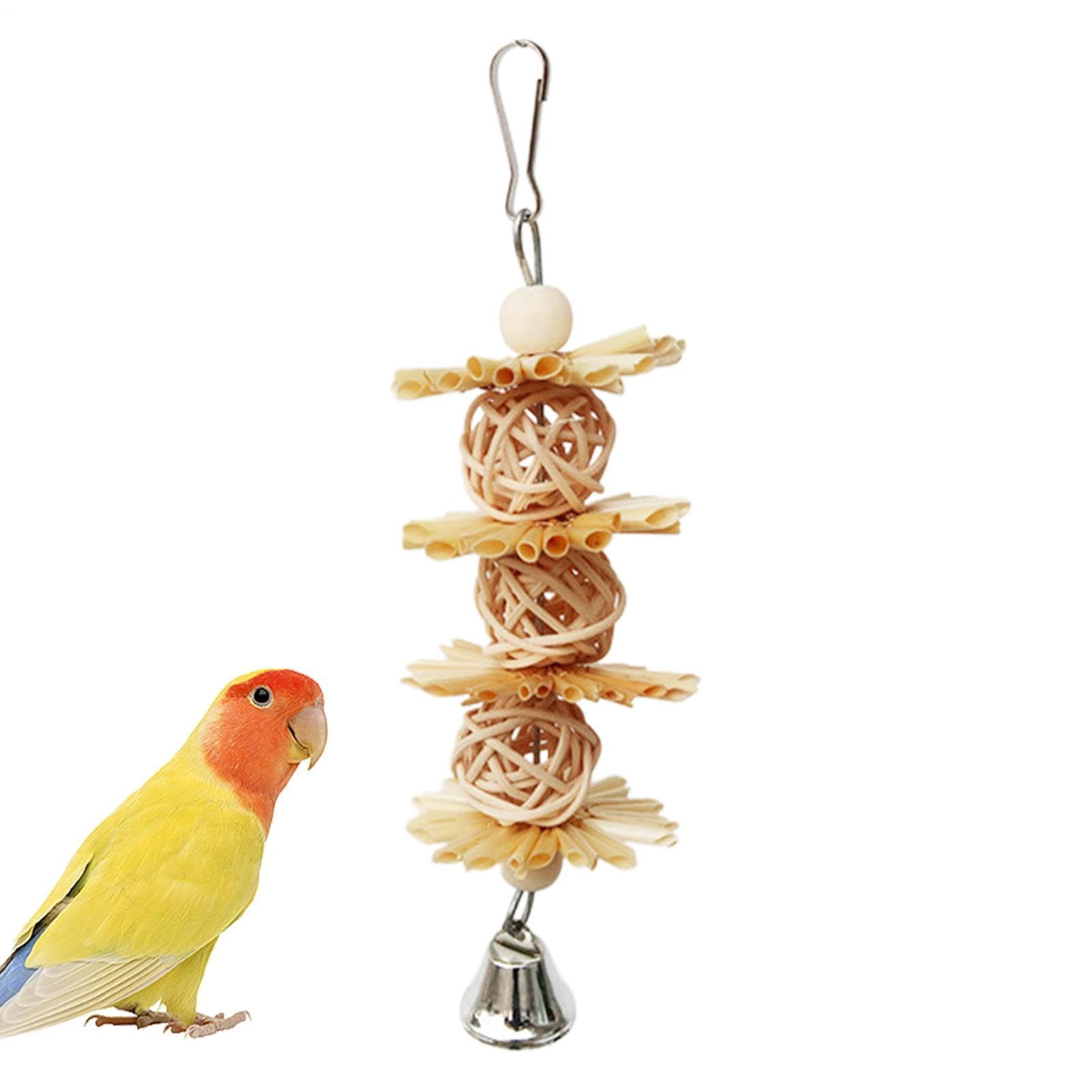 3 Pcs Bird Shredding Toys with Metal Hook Chewing Foraging Shredder ...