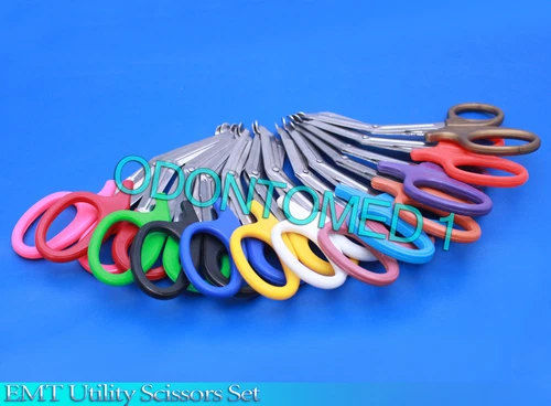 3 Pcs ( Black & Green & Purple )Utility Bandage Trauma Emt Shears ...