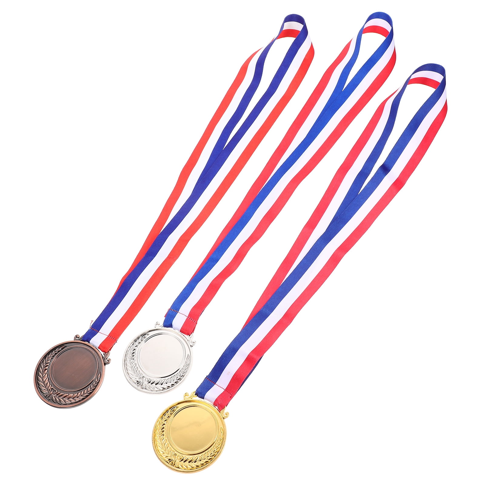 3 Pcs Blank Medal Medals With Ribbon Exquisite Spelling Bees Fish Hook ...