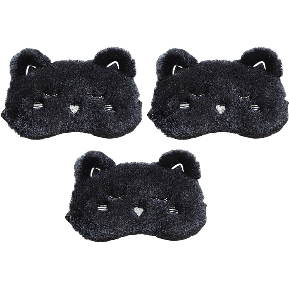 Raindrops Multi-Function Sleep Mask Light Blocker Black Silk 3Pcs 7 ...