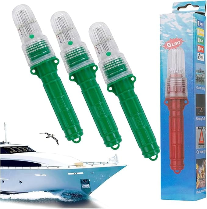 3 Pcs Boat Flares, LED Boat Flares Coast Guard Approved Marine ...