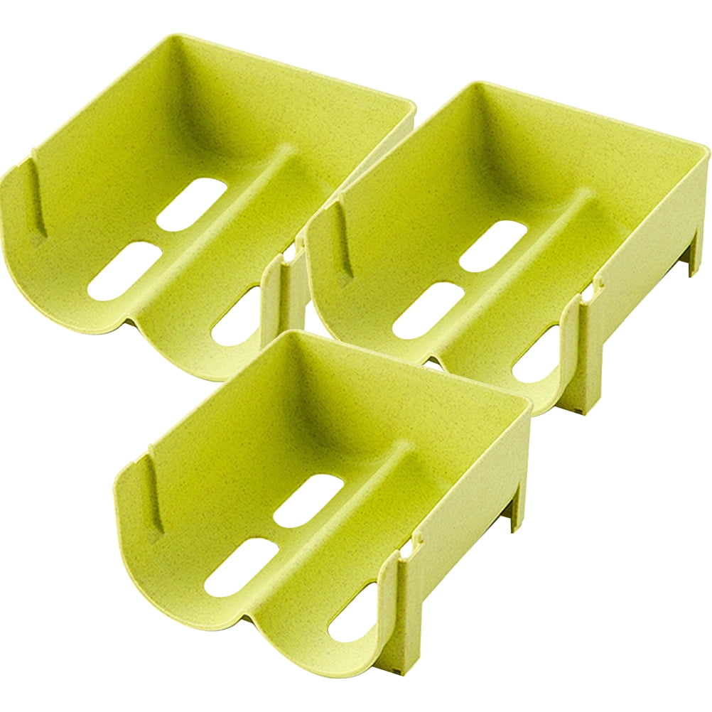 3 Pcs Bottle Rack Can Rack Stackable Beer Rack Office 16X14X7.5CM Green ...