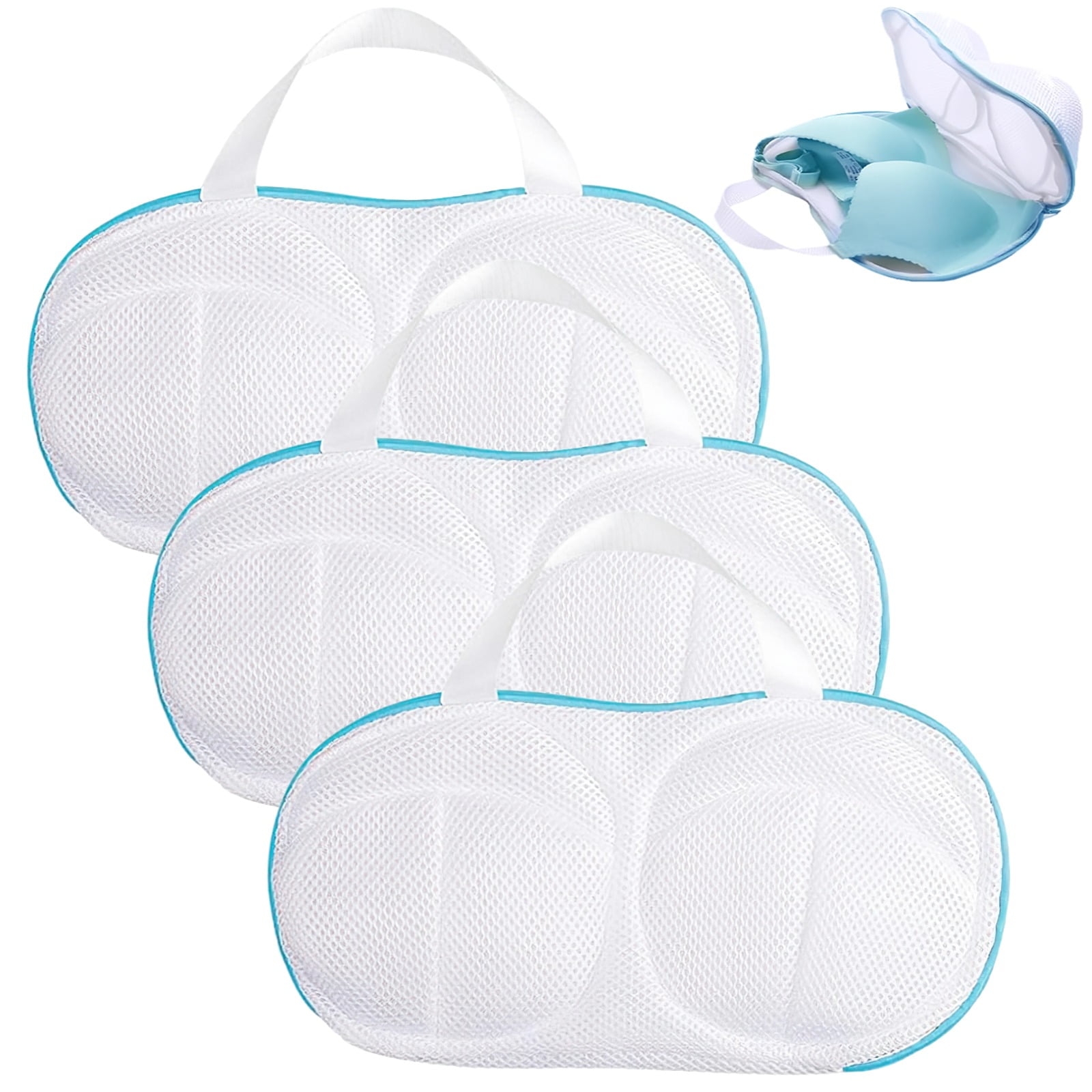 3 Pcs Bra Washing Bags, Bra Mesh Bags for Laundry, Lingerie Bags for ...