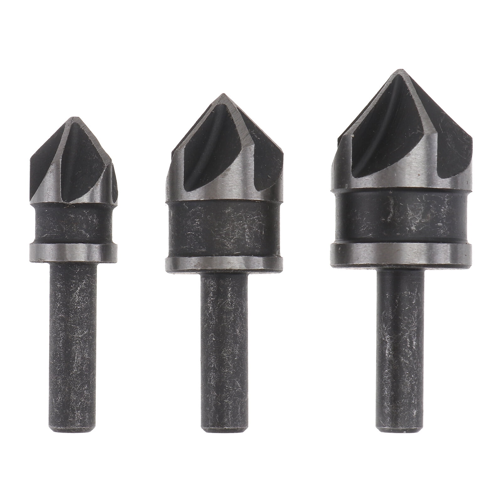 3 Pcs British System Cone Drill Bit Tools Counterbore Sinker Five-edged ...