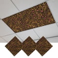 3 Pcs Brown Pink Leopard Fluorescent Light Covers Rustic Boho Vintage ...