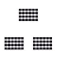 3 Pcs Buffalo Plaid Outdoor Rug, Checkered Front Porch Mat Machine ...