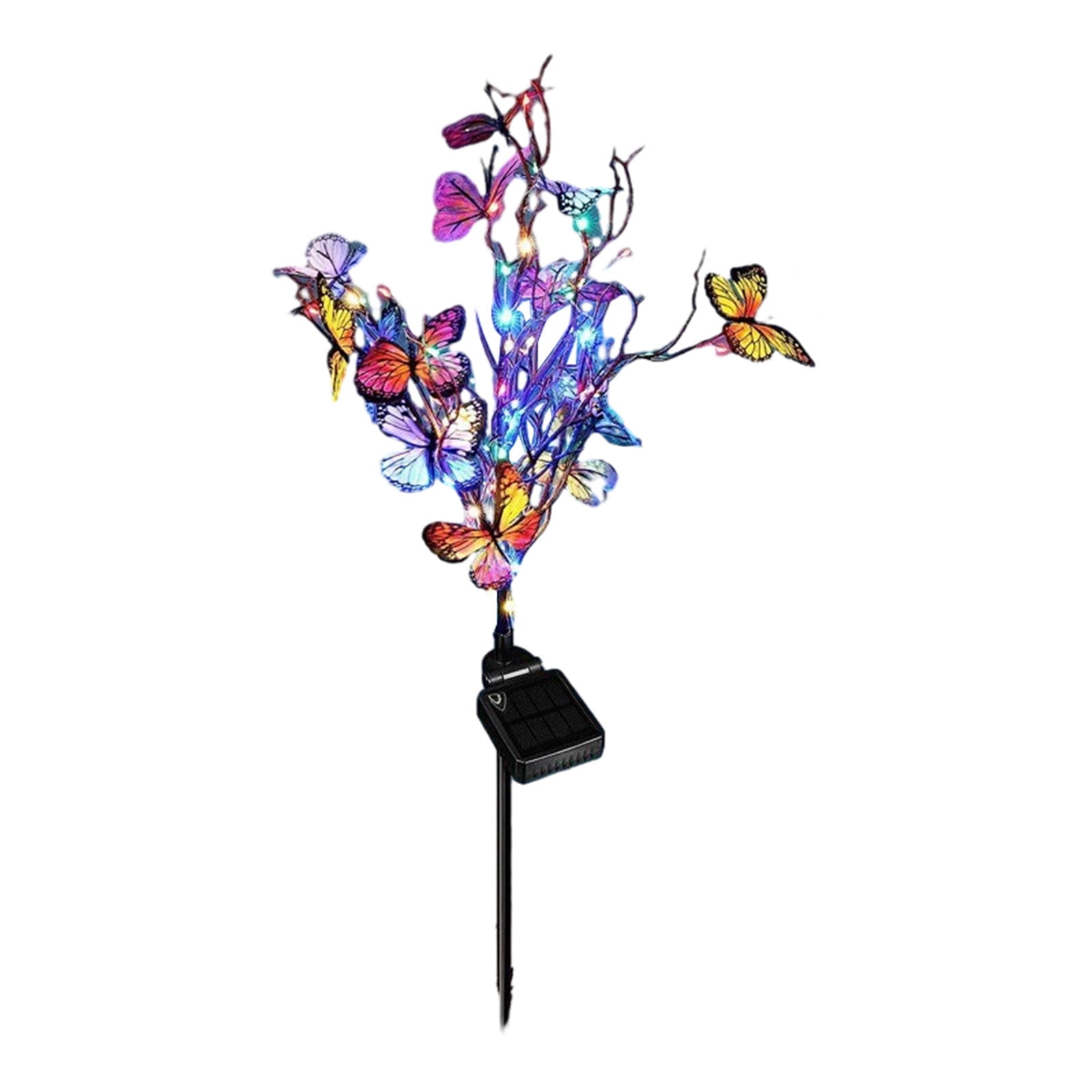 3 Pcs Butterfly Solar Garden Lights Outdoor Waterproof - 75cm ...