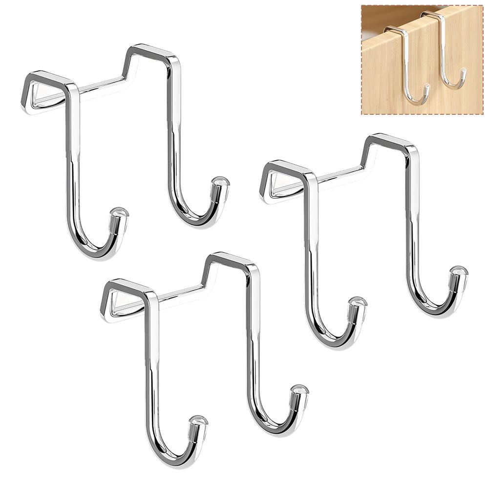3 Pcs Over Cabinet Hooks, Over The Door Cabenit HooksJ-Shaped, Wall ...