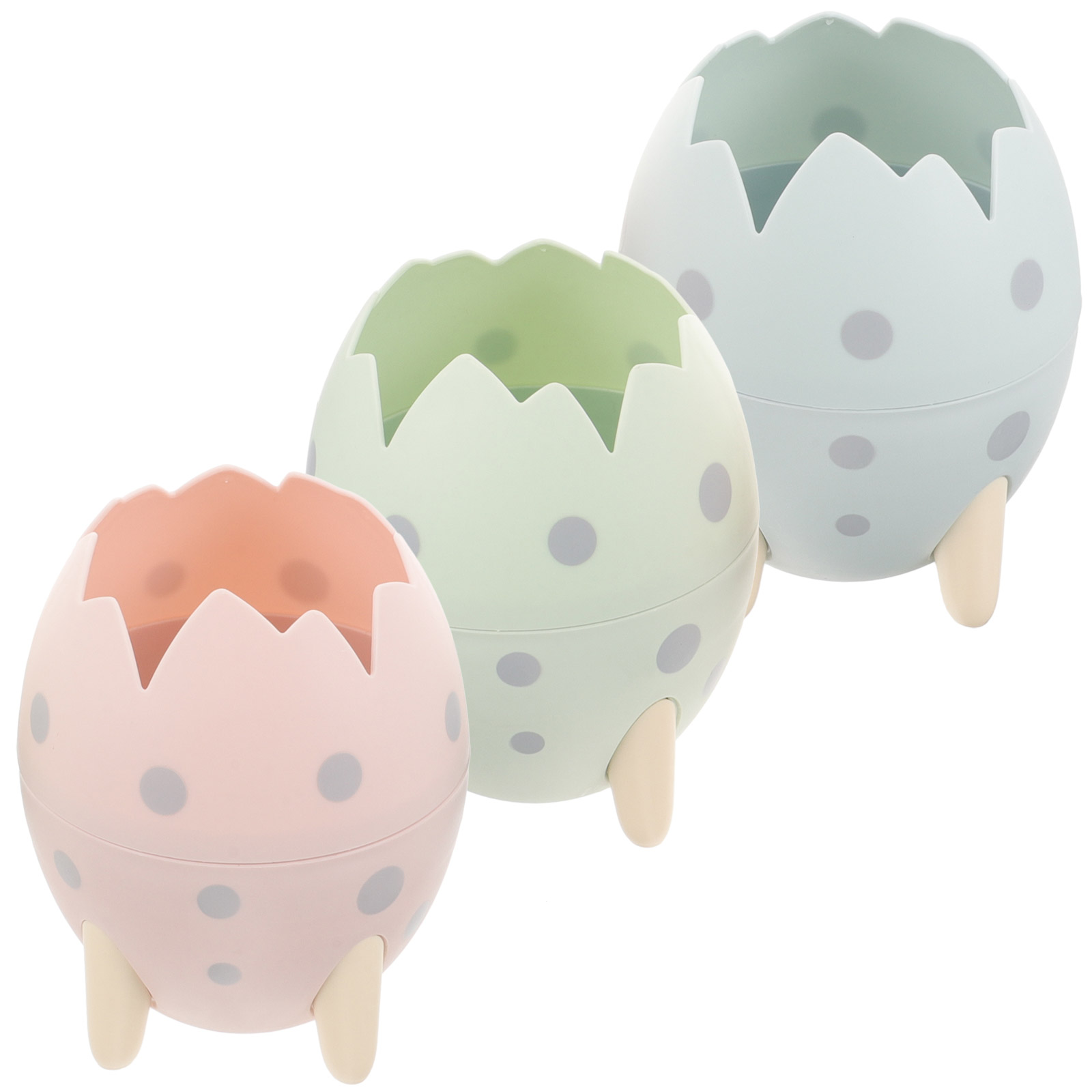 GETAJGHSD Pen Holder Green Dinosaur Egg Design 3Pcs 4.5X3.9X3.9In ...