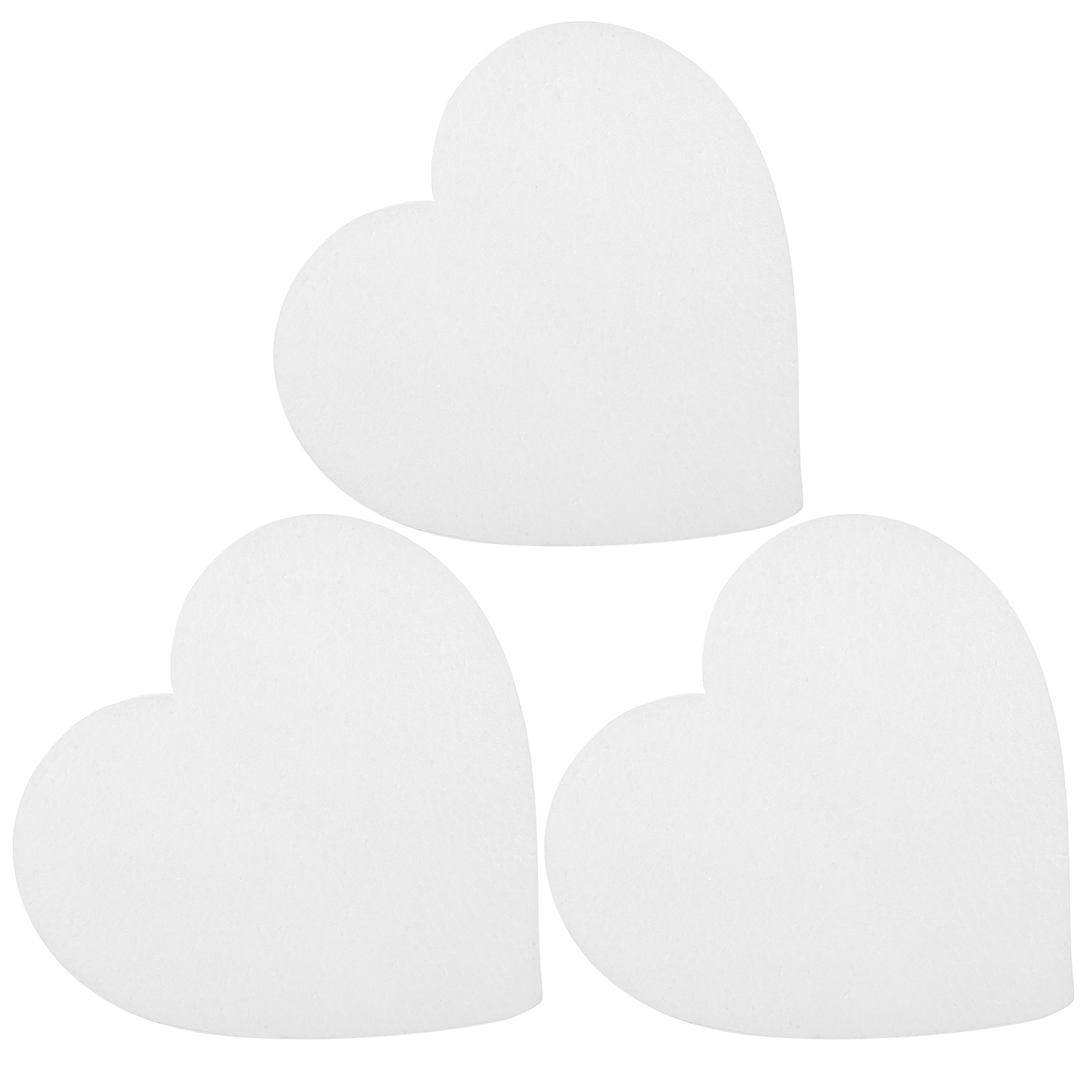 3 Pcs Cake Dummy Heart Polystyrene Dummies Foam Model - Walmart.com