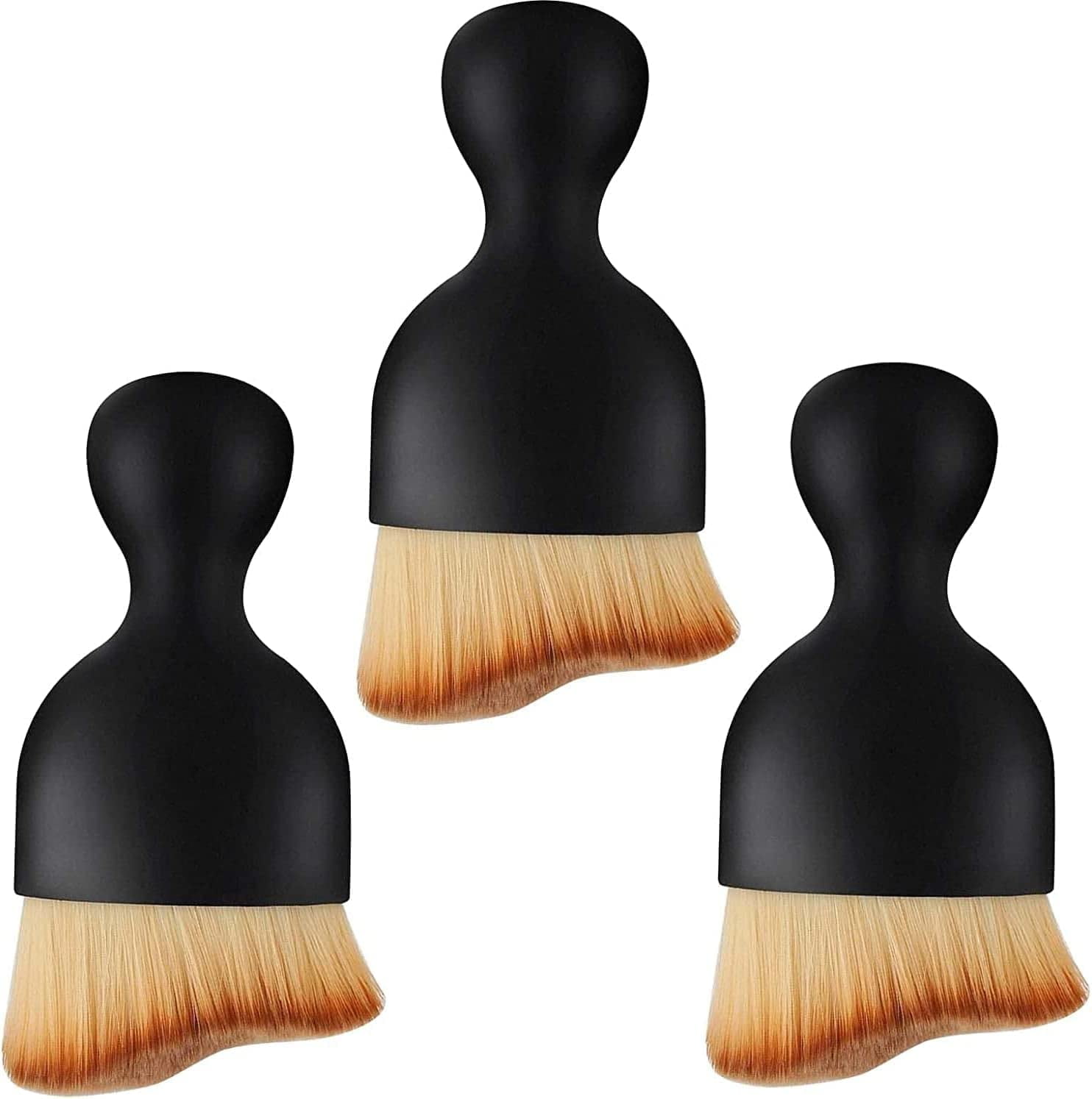 3 Pcs Car Brushes for Detailing,Car Duster Interior Clean Tool Yellow ...