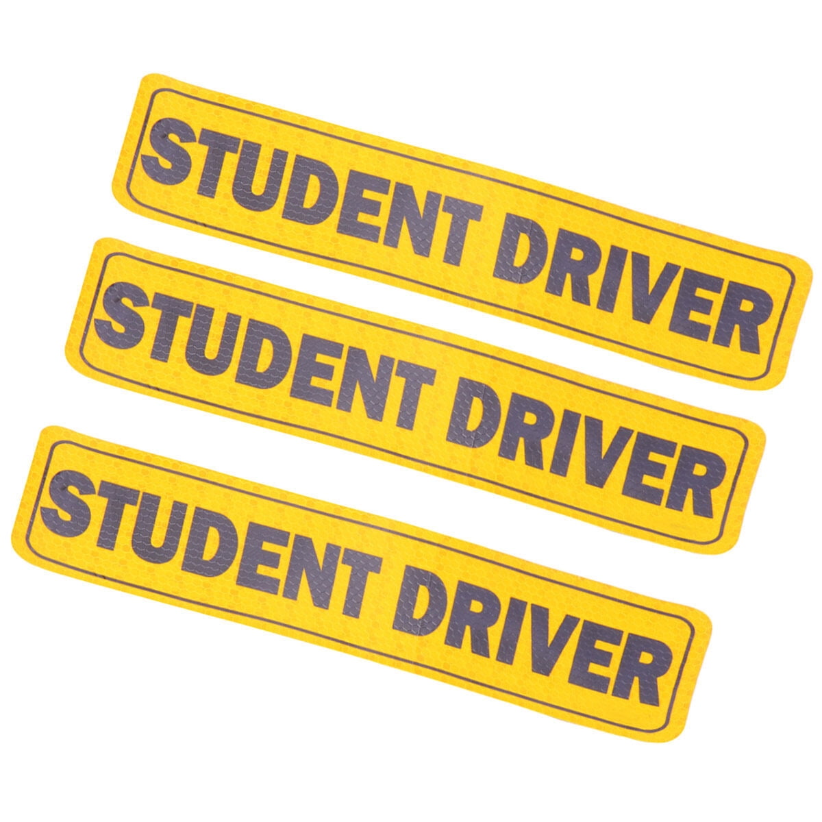 CIMAXIC Magnetic Bumper Stickers PET Yellow Students Car 3Pcs - Walmart.com