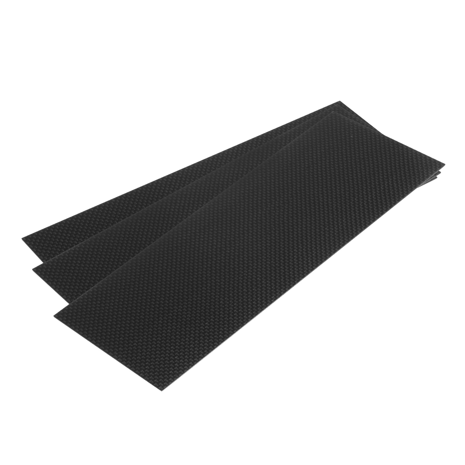 3 Pcs Carbon Fiber Sheet 250x100x1mm Glossy Surface Pultruded Flat ...